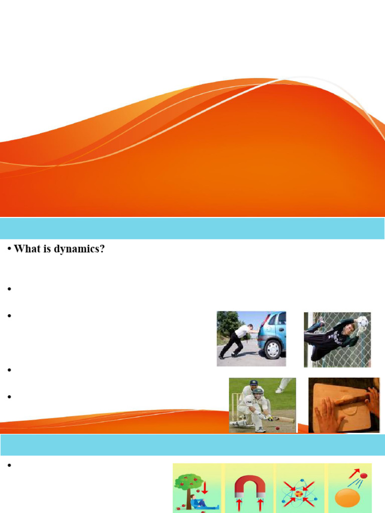 Dynamics: Forces and Motion Explained | PDF | Force | Kinetic Energy