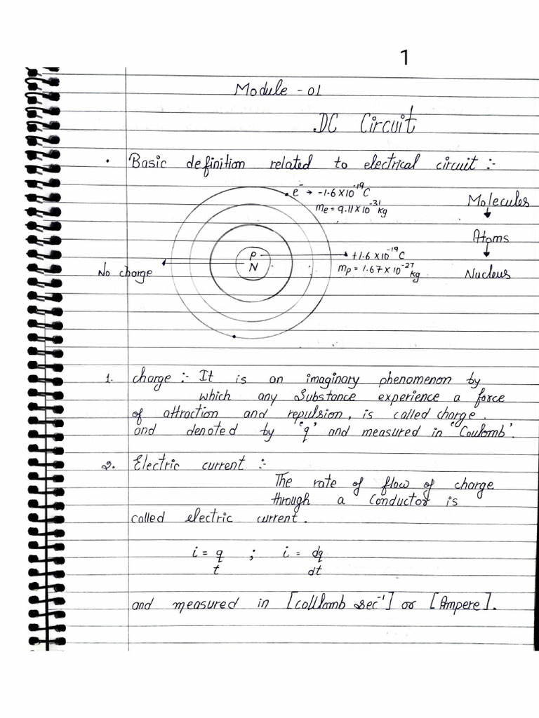 Electrical Notes 1 | PDF