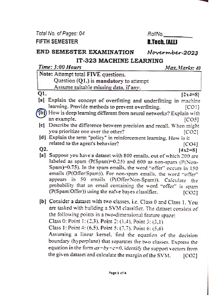 It323 ML 2023 End Nov | PDF