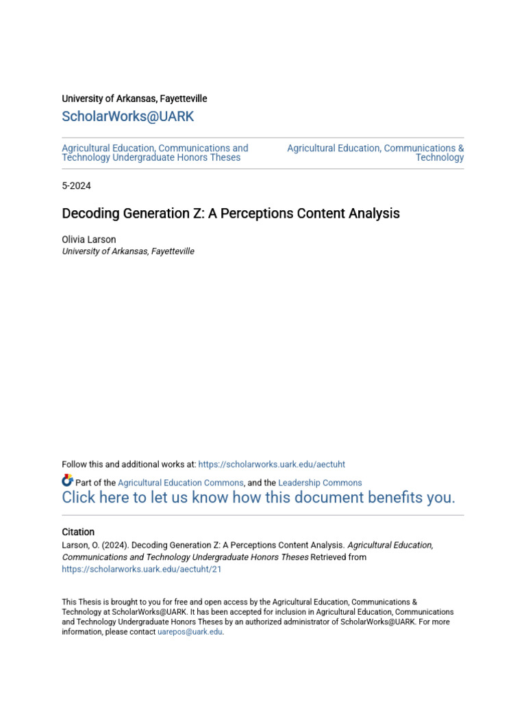 Understanding Generation Z Characteristics | PDF | Psychological ...