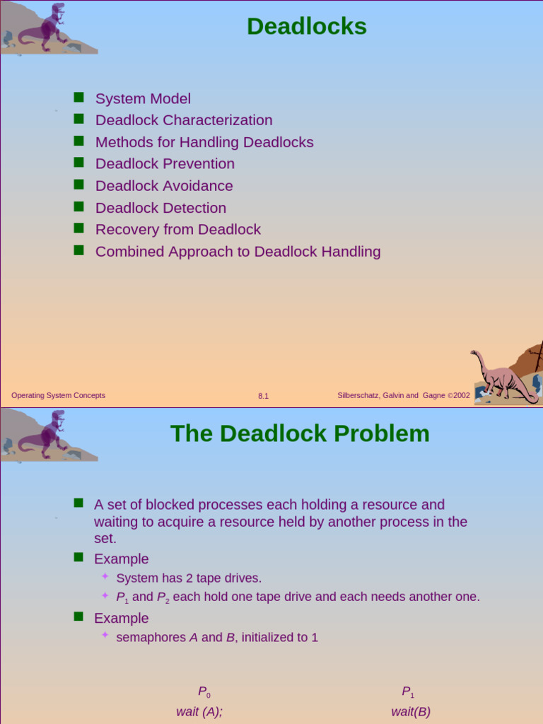 Deadlocks | PDF | Theoretical Computer Science | Discrete Mathematics