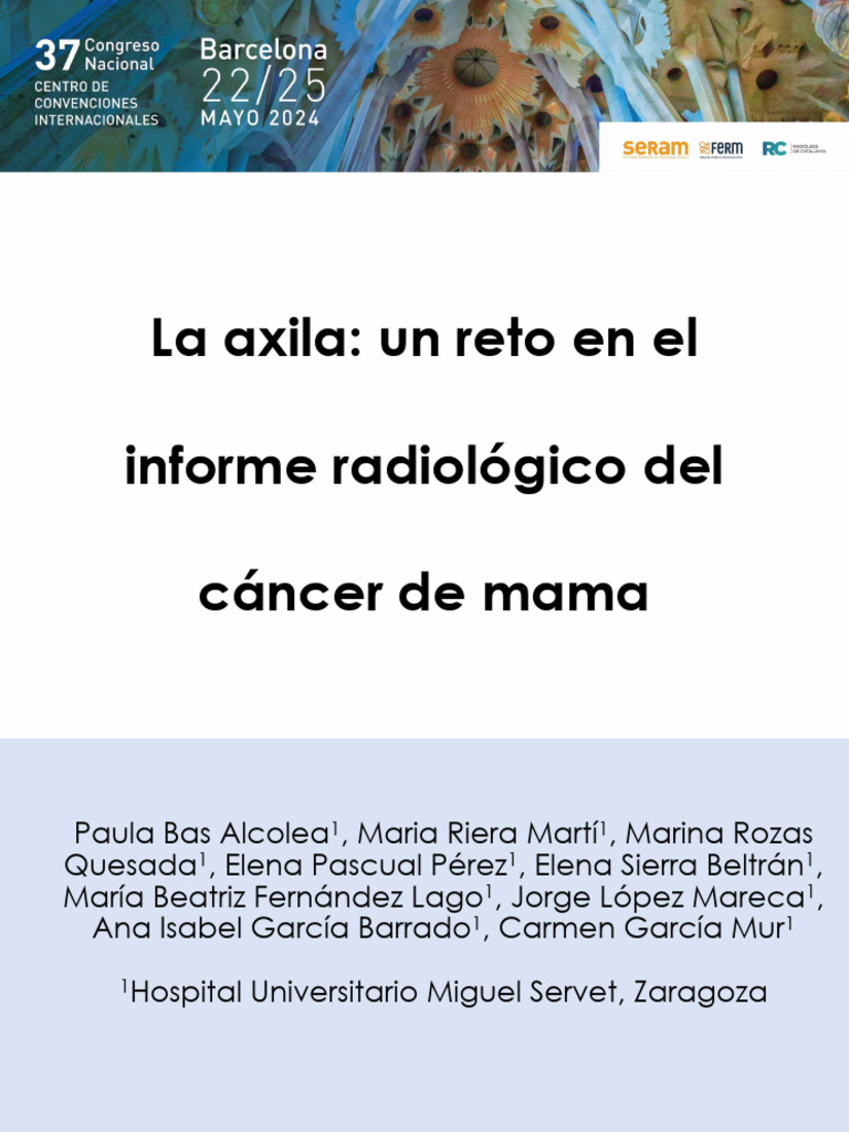 Estadificación axilar en cáncer de mama | PDF | Biopsia | Causas de la ...