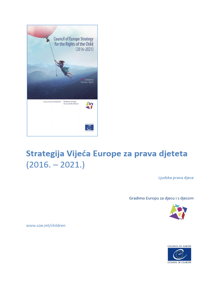 2428 StrategijaVEza Prava Djece 2016-2021 Prijevod RADNO-tisak | PDF