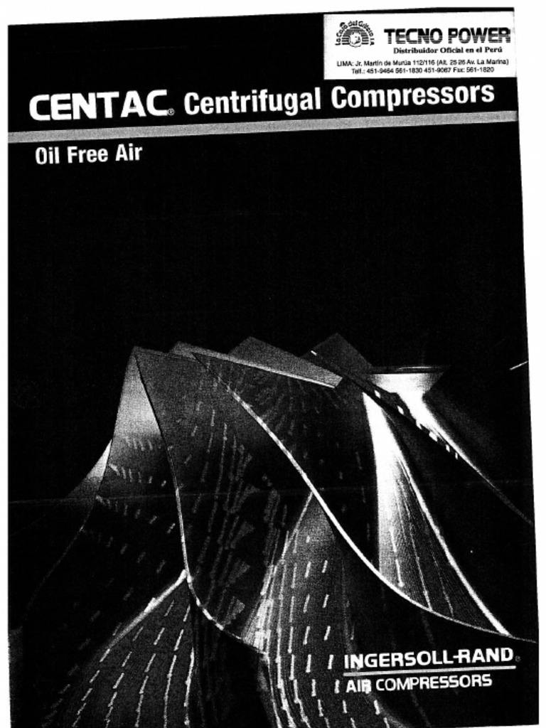 Centac Centrifugal Compressors - Ingersoll-Rand | PDF