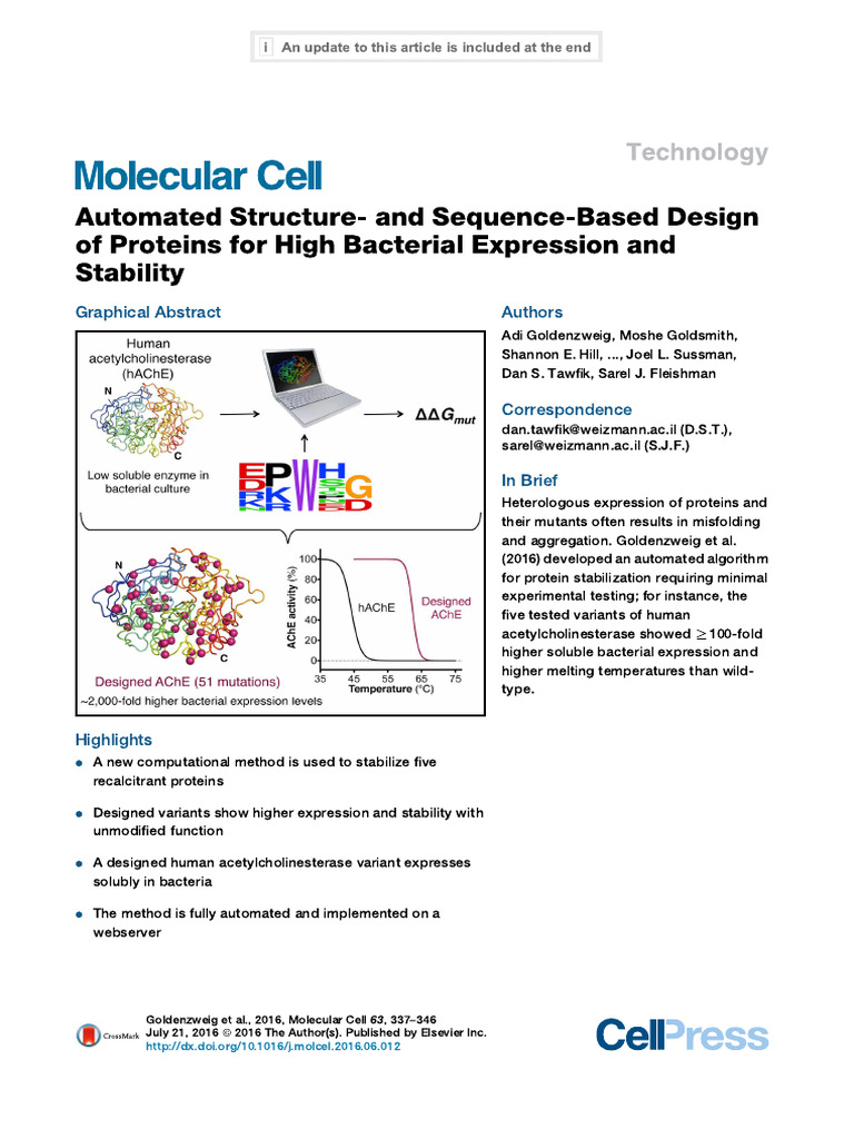 Automated Structure and Sequence-Based Design of Proteins For High ...