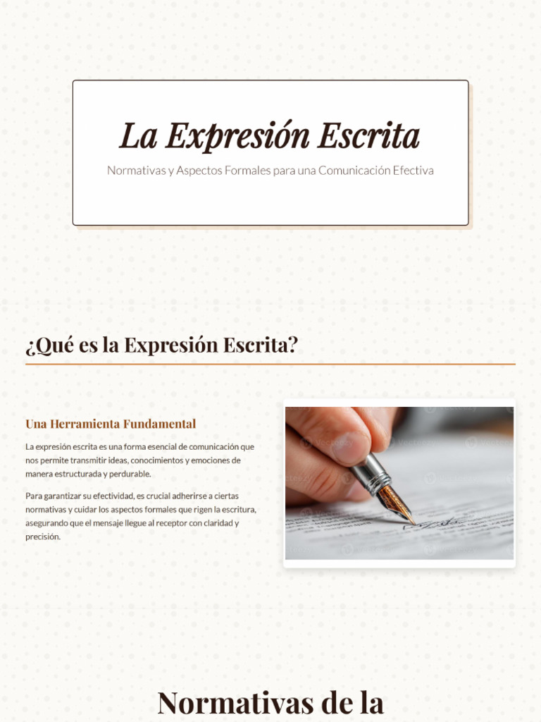 La Expresión Escrita | PDF