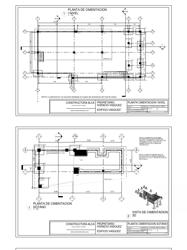 Planos de Construcción Edificio Vásquez | PDF | Hogar, jardinería y ...