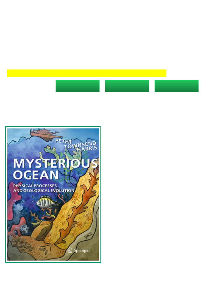 (Ebook) Mysterious Ocean: Physical Processes and Geological Evolution by Peter Townsend Harris ...