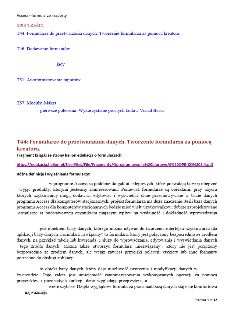 Formularze | PDF
