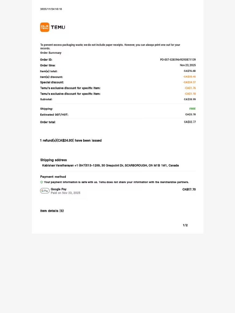 Temu Web Document | PDF