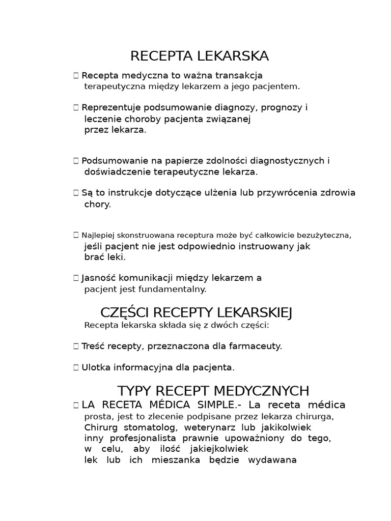 Recepta Lekarska ...... | PDF