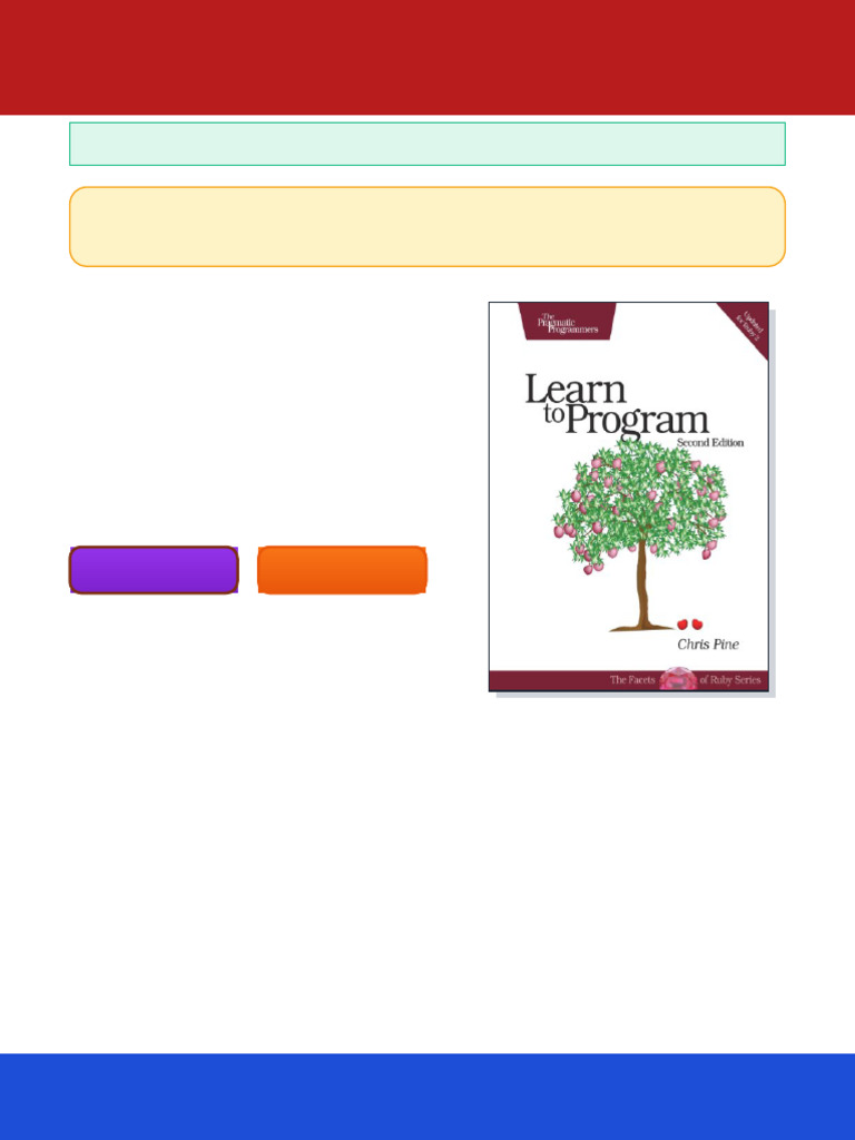 Learn to Program Second Edition Chris Pine ebook complete set unlocked ...