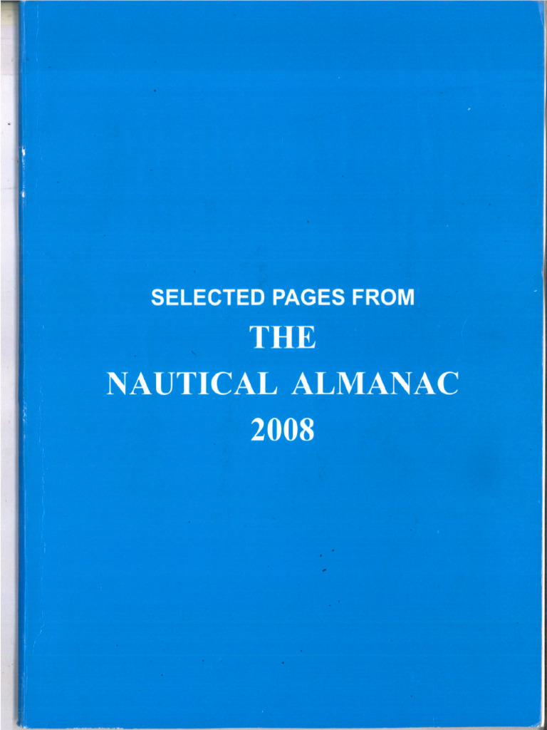 Nautical Almanac 2008 | PDF