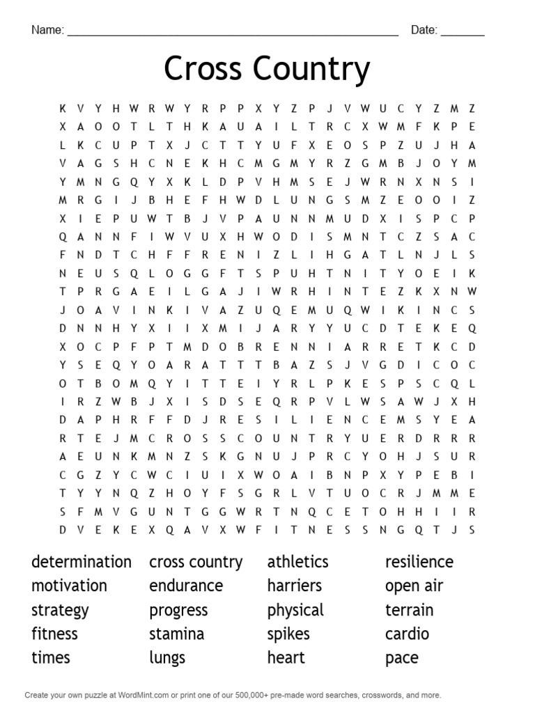 Cross Country d23d 6162f93e | PDF | Physical Exercise | Word Puzzles