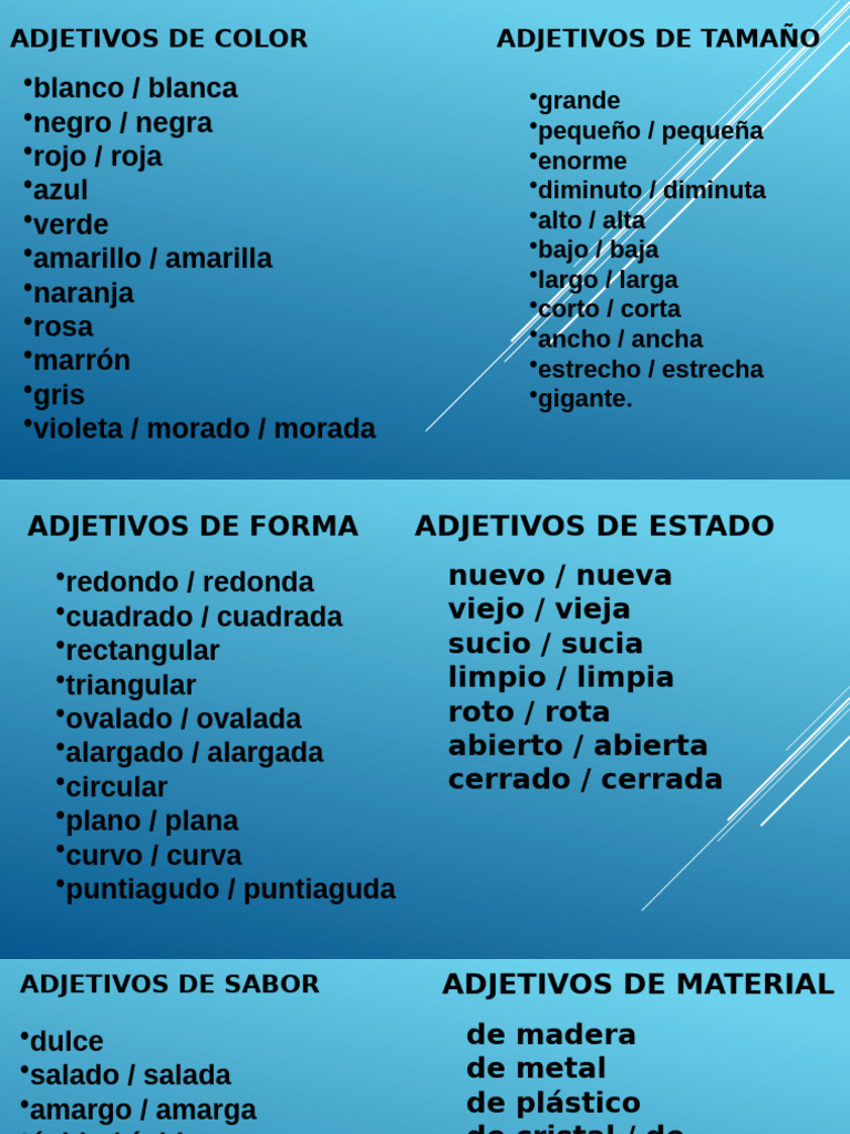 Adjetivos para Describir Objetos | PDF