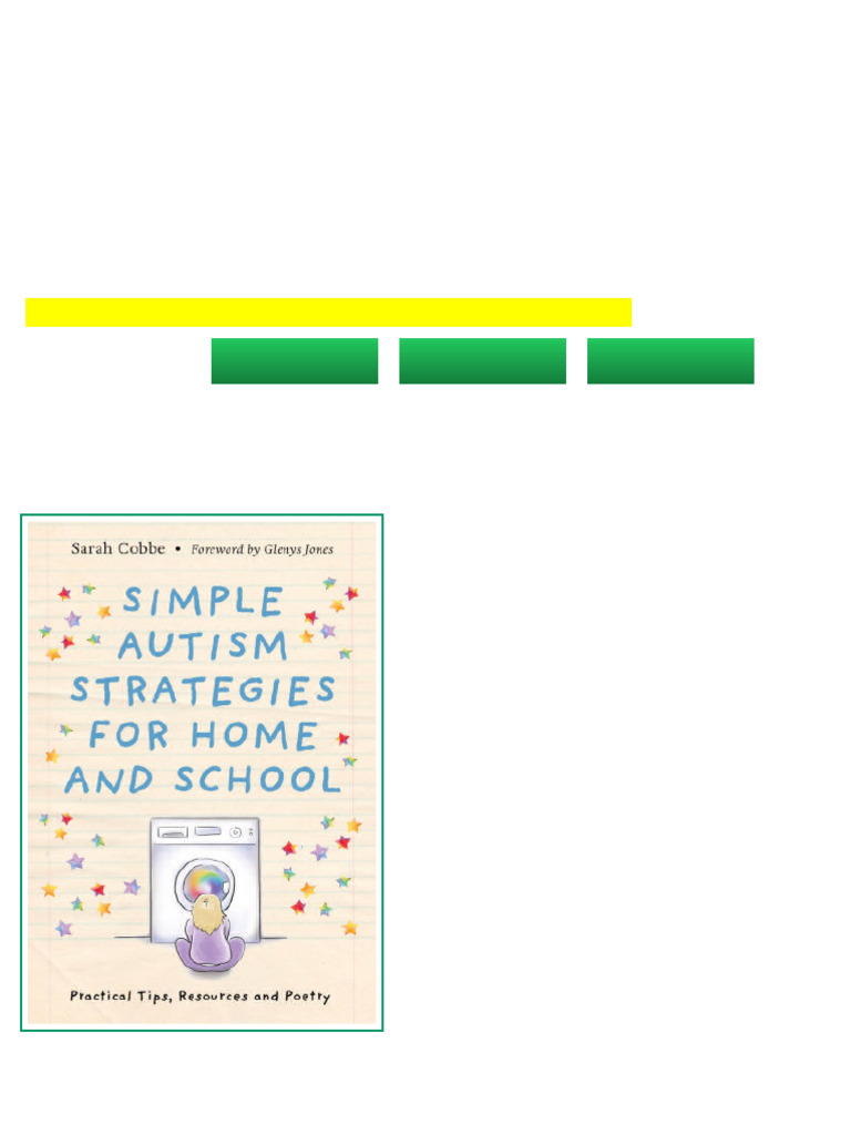 (Ebook) Simple autism strategies for home and school: practical tips ...