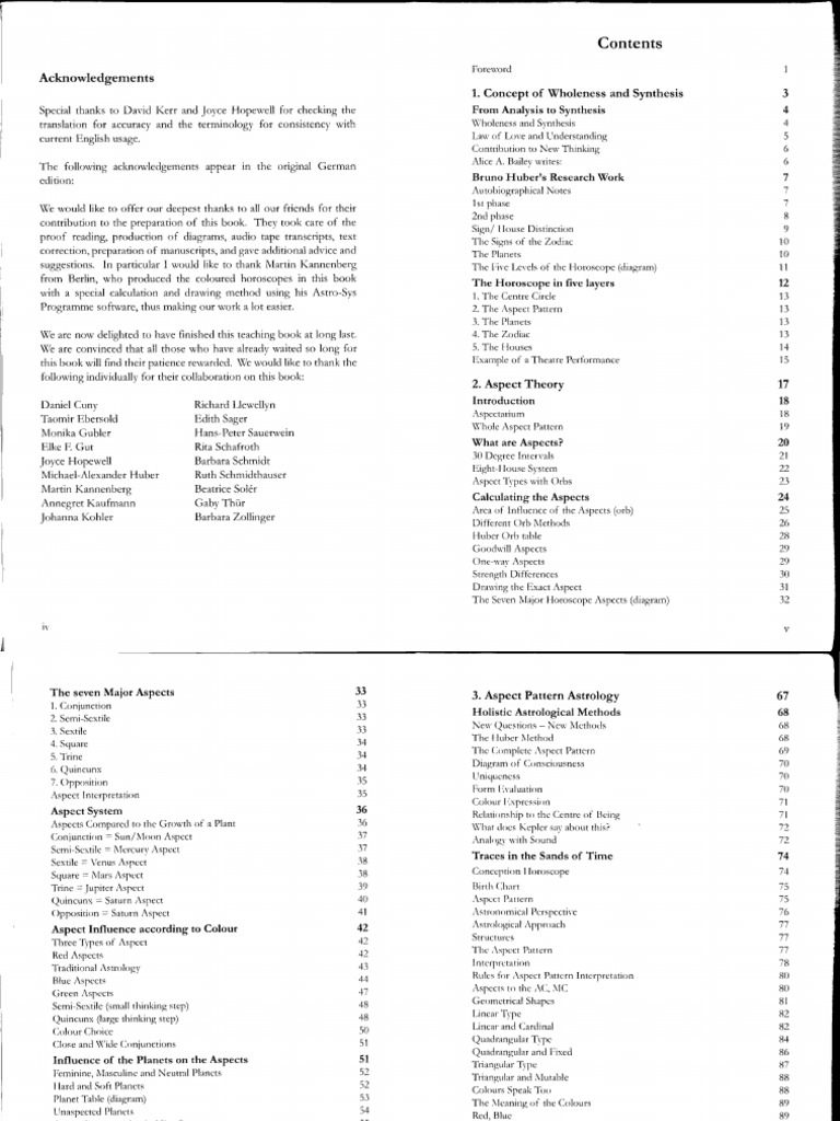 Aspect Pattern Astrology by Bruno Huber Z-lib | PDF