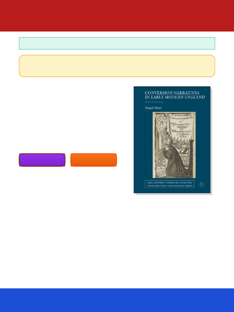 Conversion Narratives in Early Modern England: Tales of Turning Abigail ...
