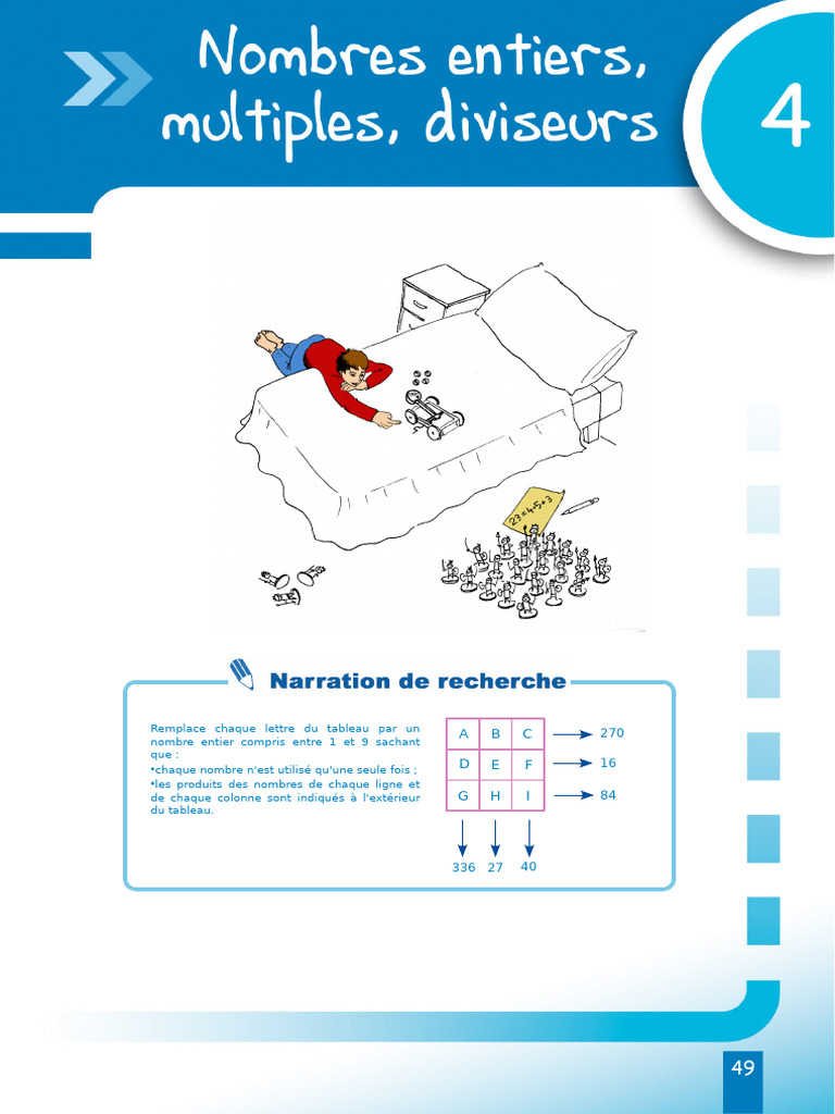 Nombres entiers : multiples et diviseurs | PDF | Entier naturel | Nombre