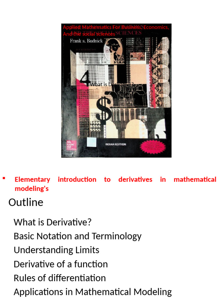 Introduction to Derivatives in Mathematics | PDF | Derivative ...