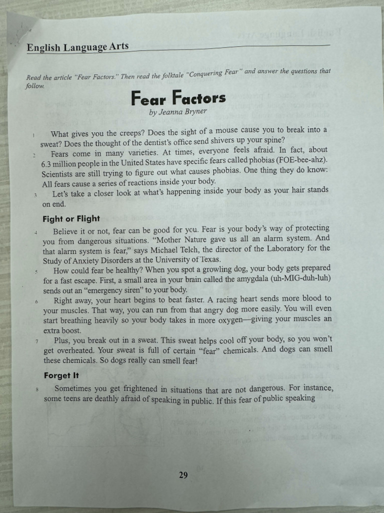 Fear Factors 1 PDF | PDF
