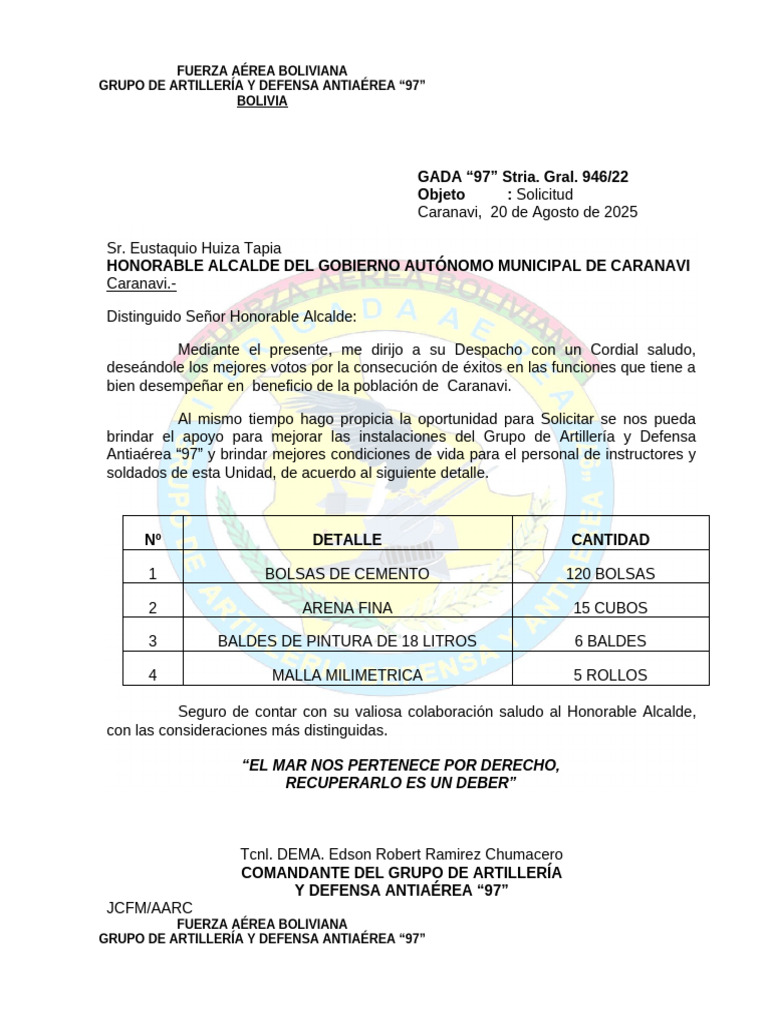 OFICIO APOYO | PDF | Conflictos