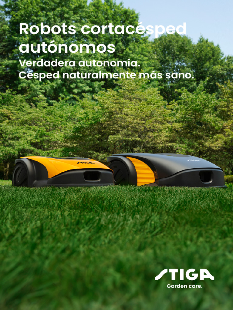 Robots Cortacésped Autónomos STIGA | PDF | Cortacésped | Robot