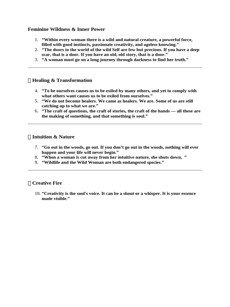 Feminine Wildness | PDF