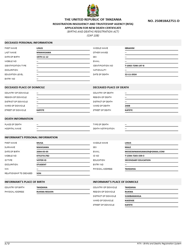 Application Form 20250818D 497 | PDF | Voting | Elections