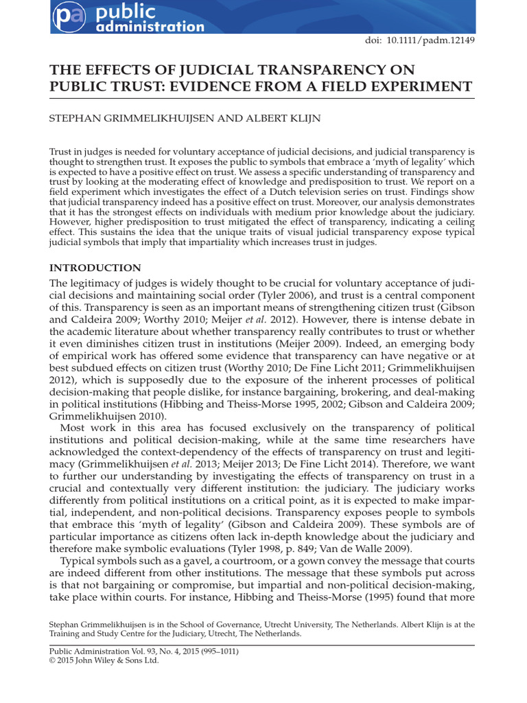 Transparency | PDF | Bias | Evidence
