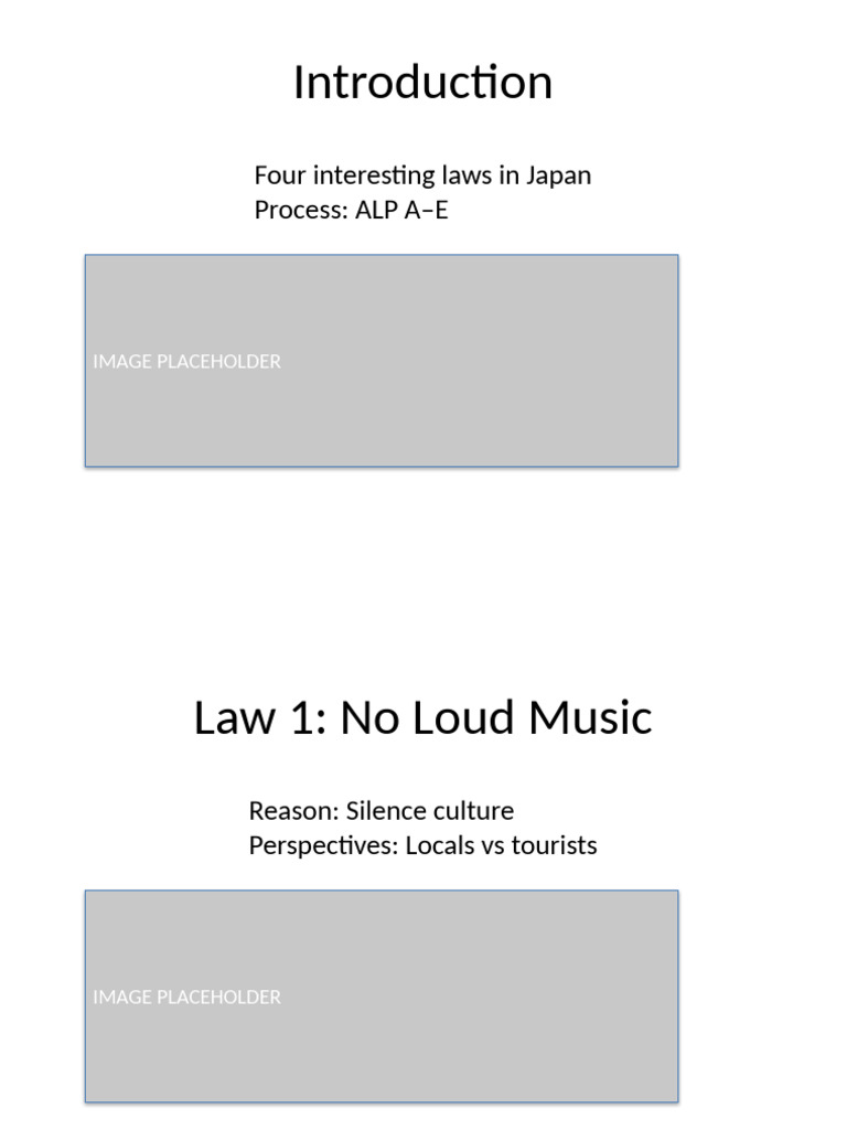 Japan Laws Presentation Aaron | PDF