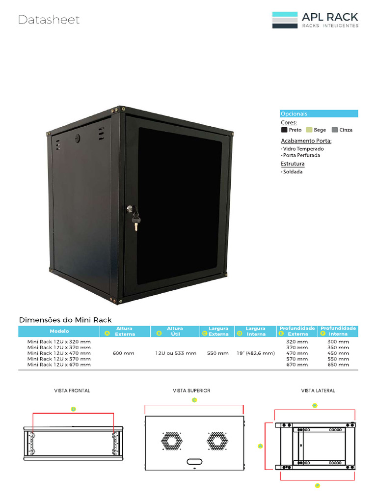 1.8 Rack Indoor Apl Rack 12u | PDF