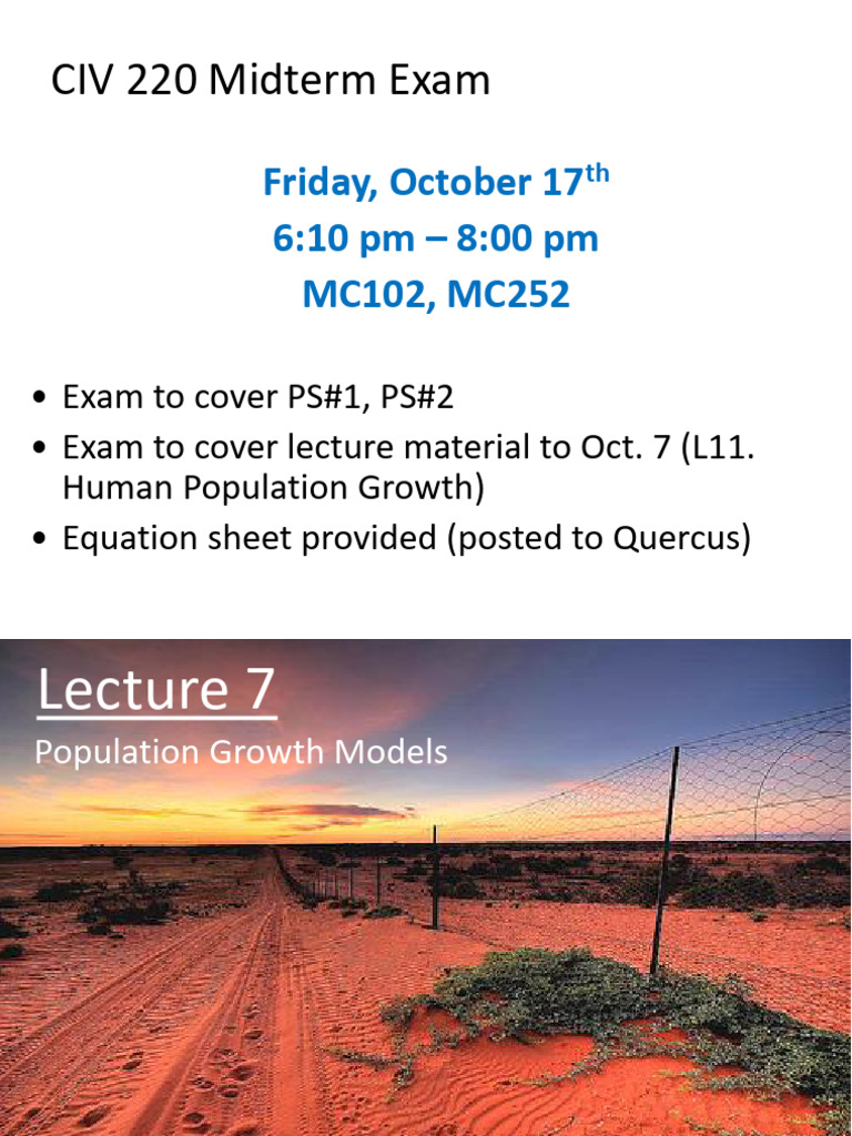 L7 Carrying Capacity and Logistic Growth | PDF | Logistic Function ...