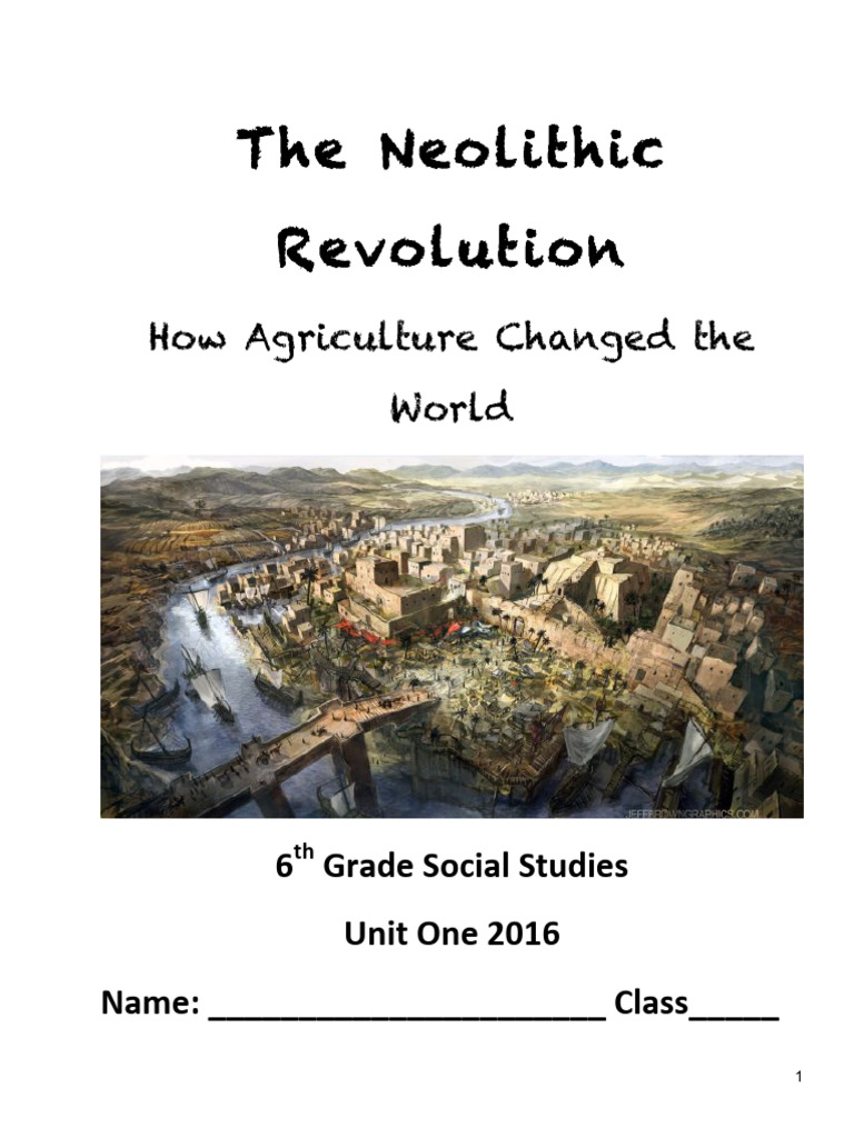 SS L6 Unit One Student Workbook To Print | PDF | Common Era | Wheat