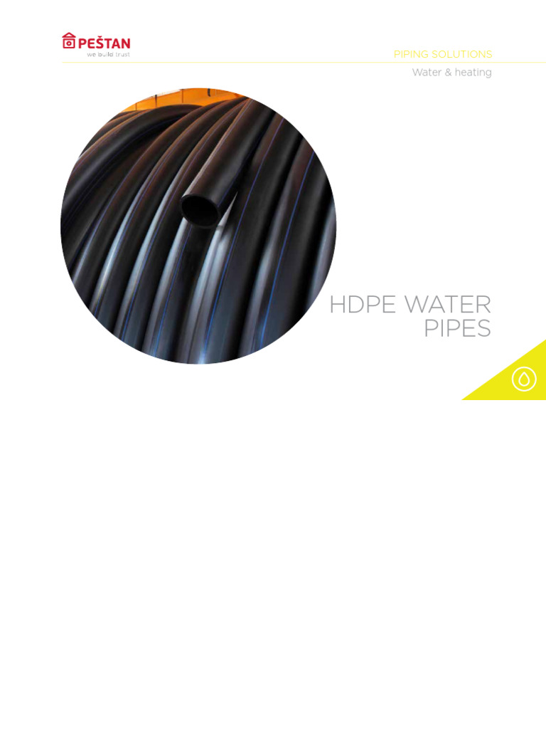 HDPE Pipes For Water Commercial Catalogue | PDF | Pipe (Fluid ...