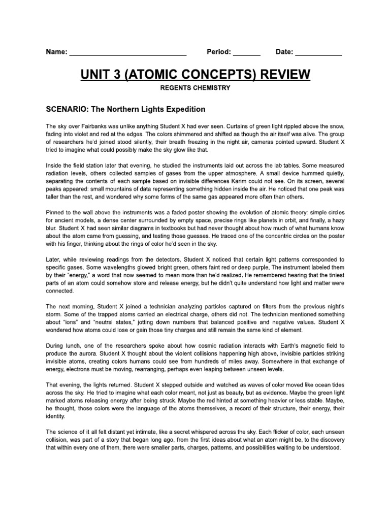 Unit 3 Review Regents | PDF