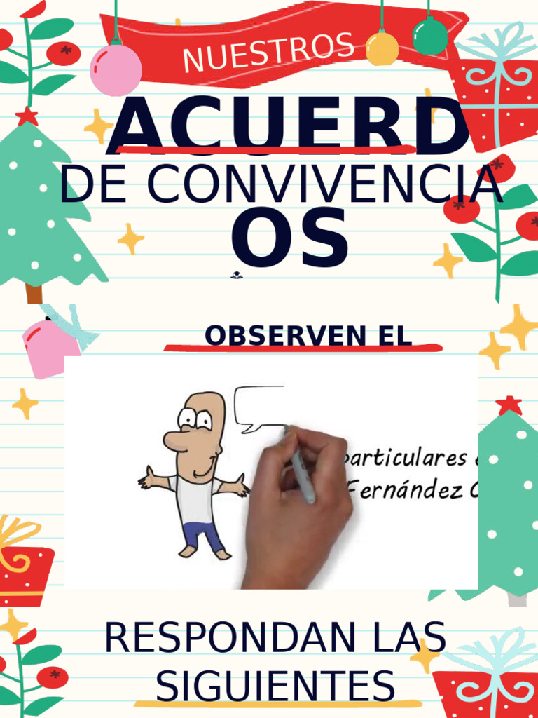 Presentación Diapositivas Feliz Navidad Ilustrativo Infantil Rojo y ...