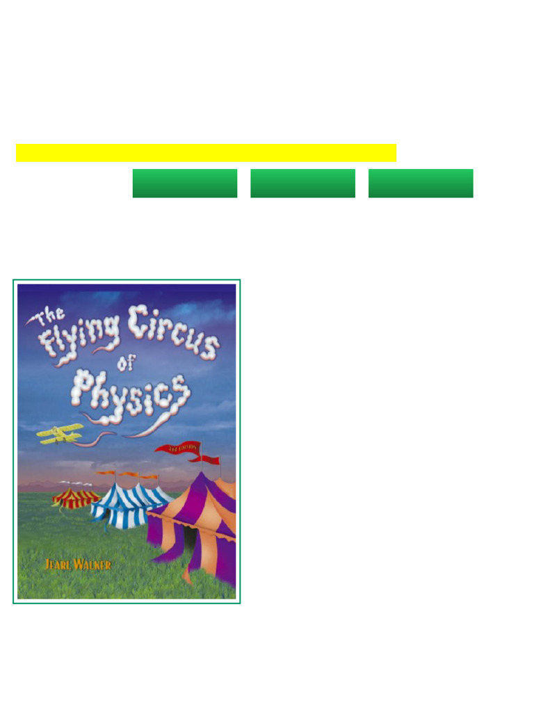 2746The Flying Circus of Physics 2nd Edition Jearl Walker available any ...