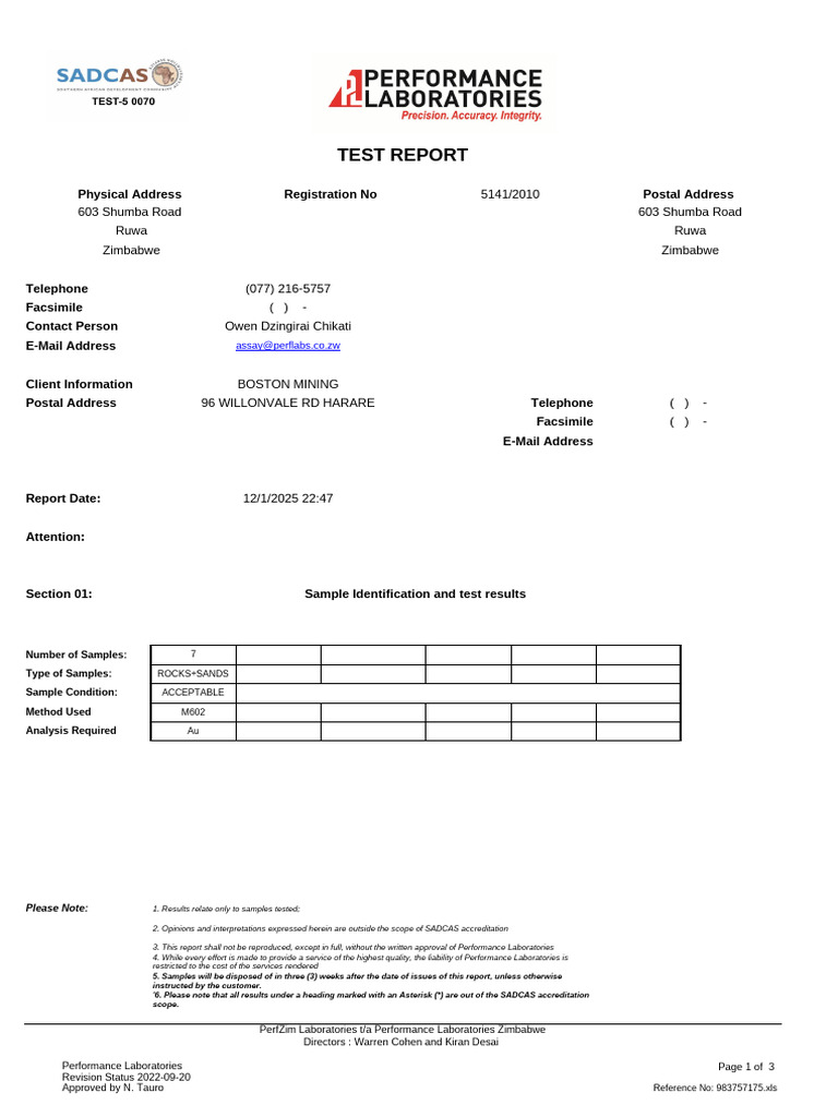 0016-00161-1120 Exploration 67002 Boston Mining | PDF