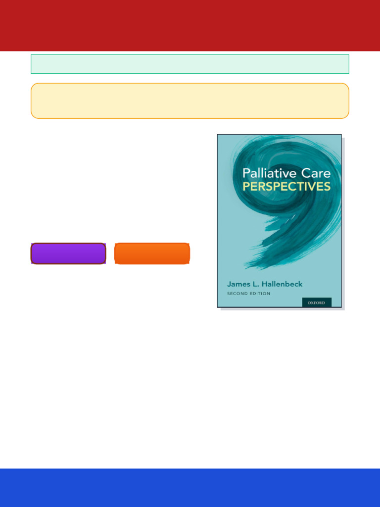 Palliative Care Perspectives James L. Hallenbeck Ebook Fully Updated ...