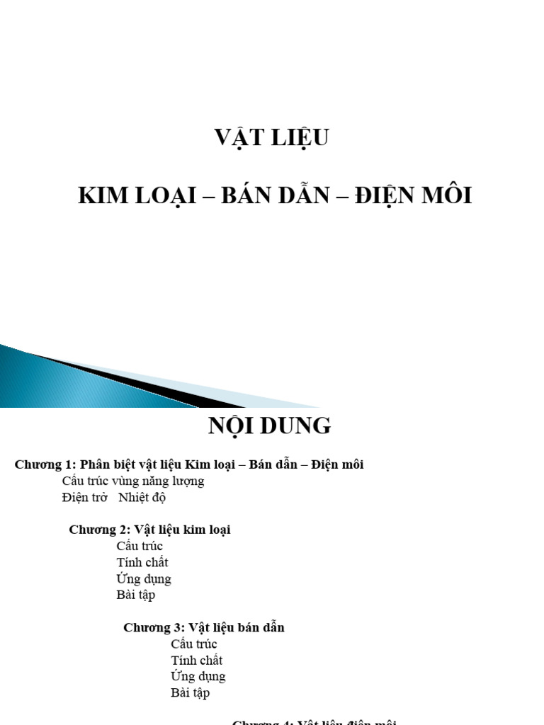 Kim Loai, Ban Dan, Dien Moi Chapter 1 | PDF | Valence And Conduction ...