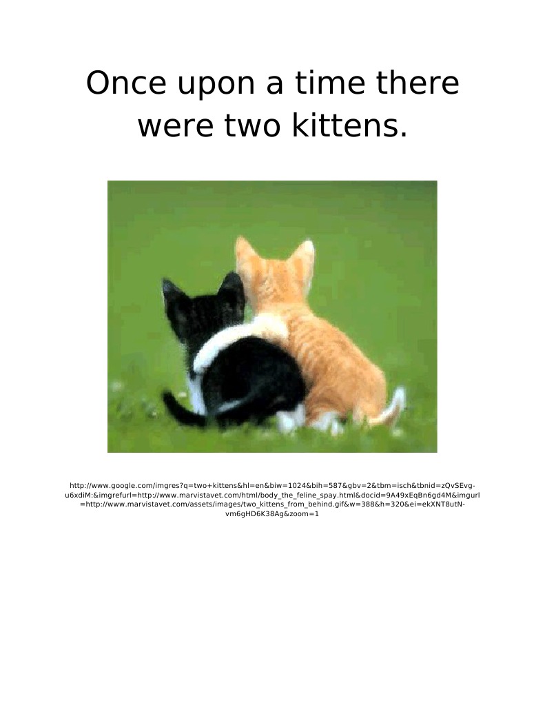 The Tale of Two Kittens | PDF