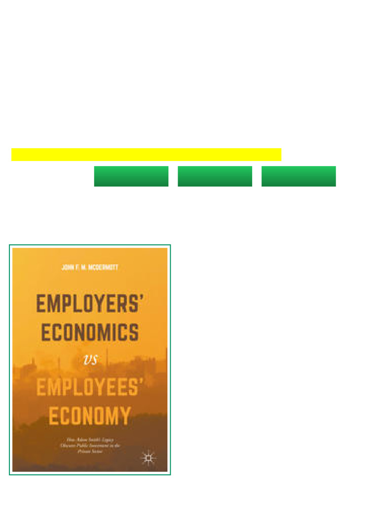 (Ebook) Employers’ Economics versus Employees’ Economy: How Adam Smith ...