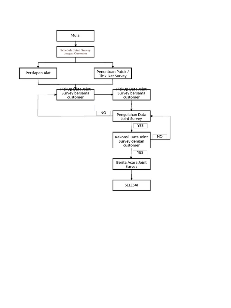 Diagram Alur Joint Survey | PDF