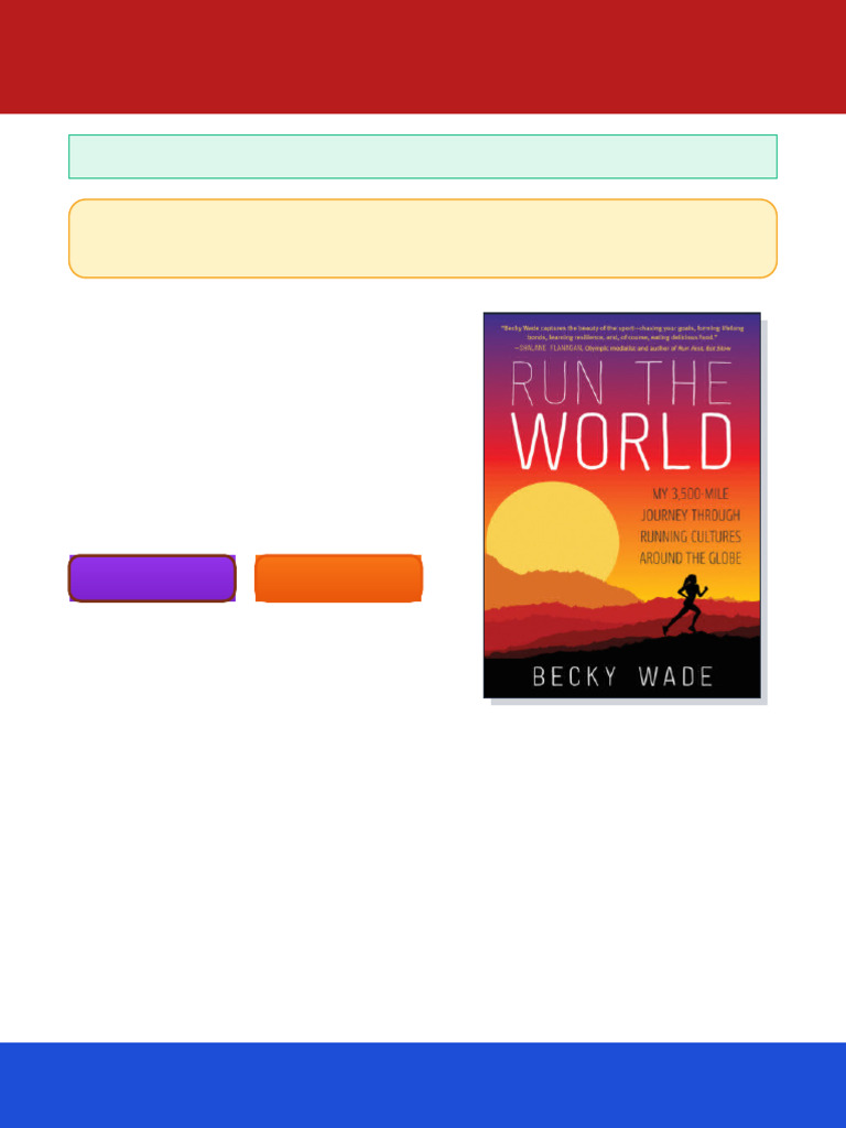 Run The World My 3 500 Mile Journey Through Running Cultures Around The ...