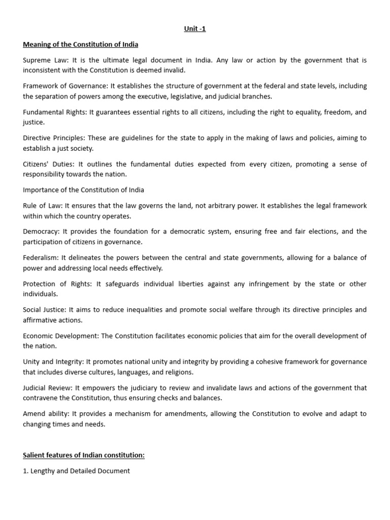 Constitution-Human Rights-Law (unit 1).docx | PDF | Justice | Crime & Violence