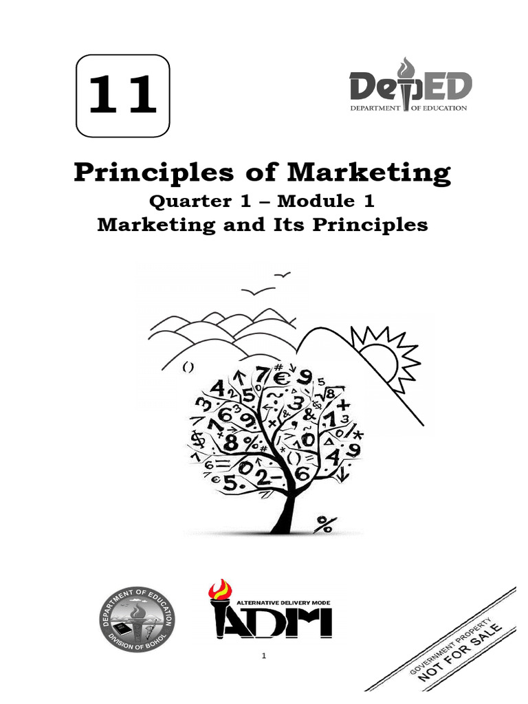 Principles of Marketing 11 Q1 SLM WK1 | PDF | Marketing | Business