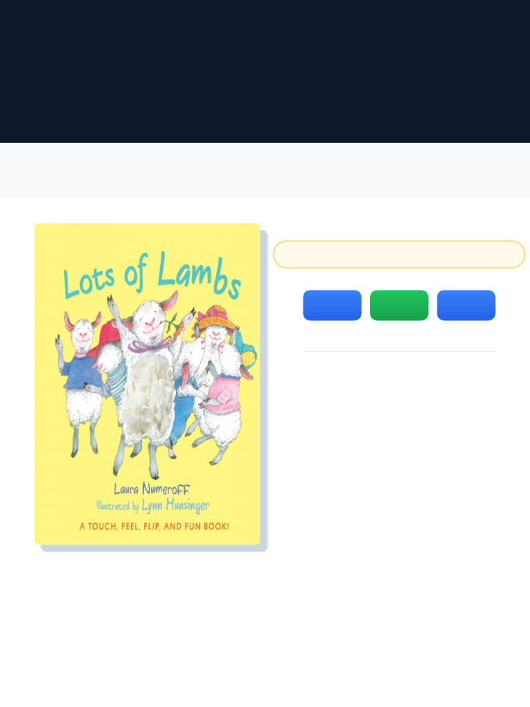 Lots of Lambs Laura Joffe Numeroff Ready to Read | PDF