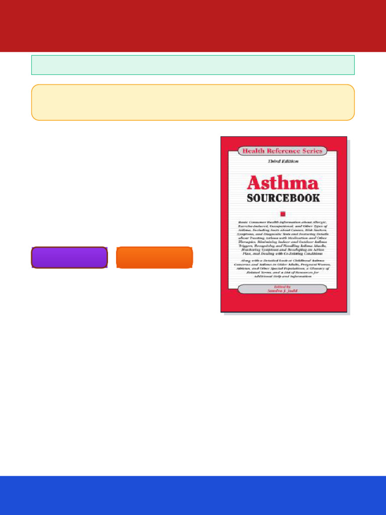 Asthma Sourcebook 3rd Edition Sandra Judd Ebook Reader Ready Version ...
