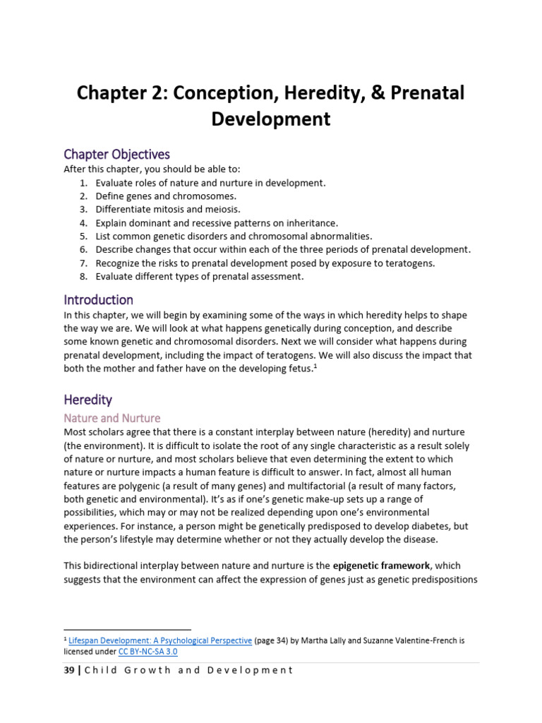 Prenatal Development and Genetics Overview | PDF | Twin | Genetic Disorder